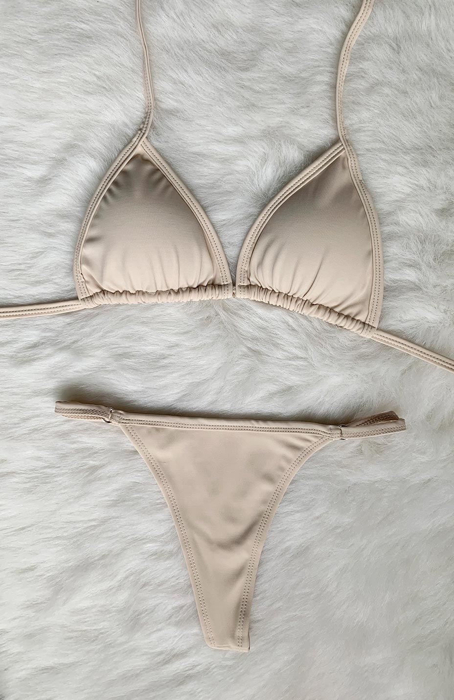 Bikini Gardenia G-String - Beige Bikini – MercadoGlam