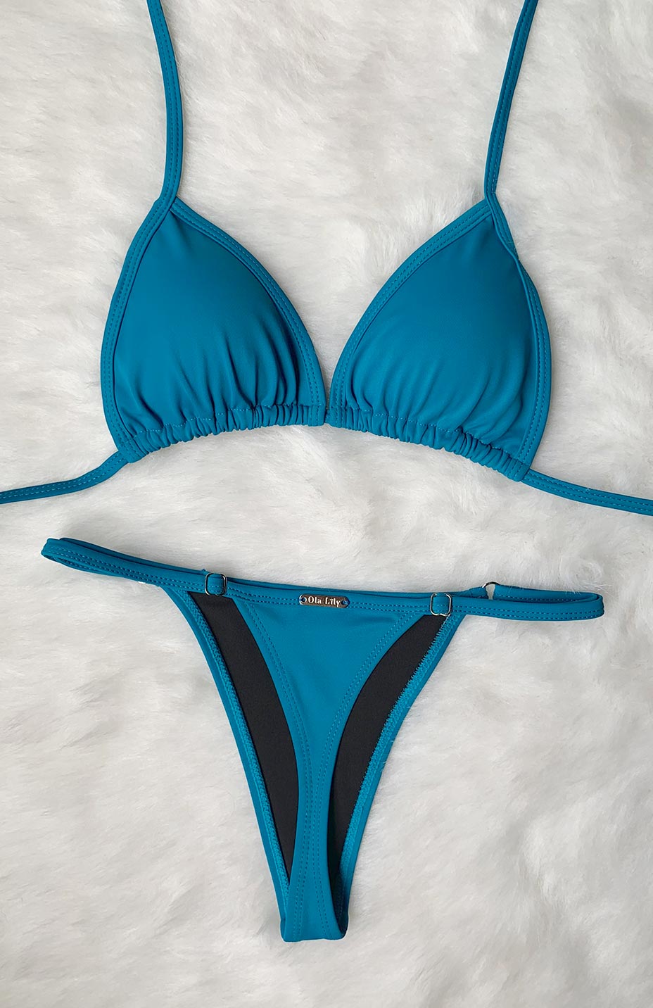Bikini Perwinkle G-String - Sky blue Bikini – MercadoGlam